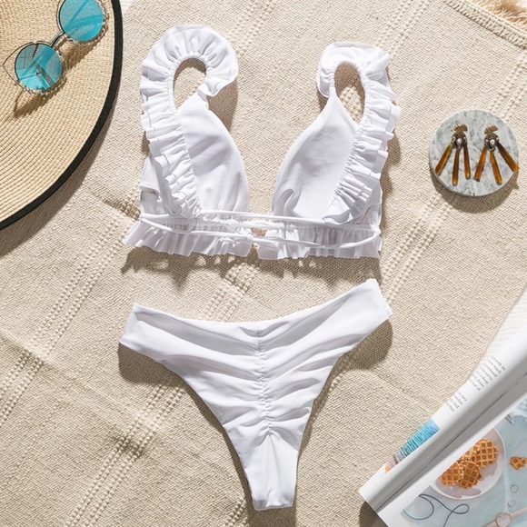 Boutique | Swim | Babe Ruffle Bikini Set | Poshmark